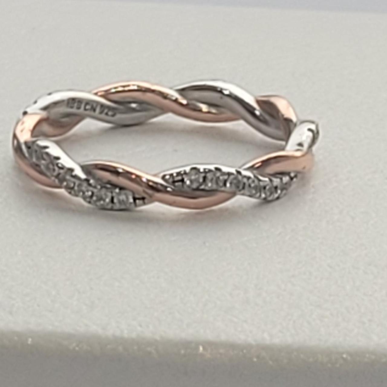 Stunning Silver Rope ring silver 925 and brass -... | Depop