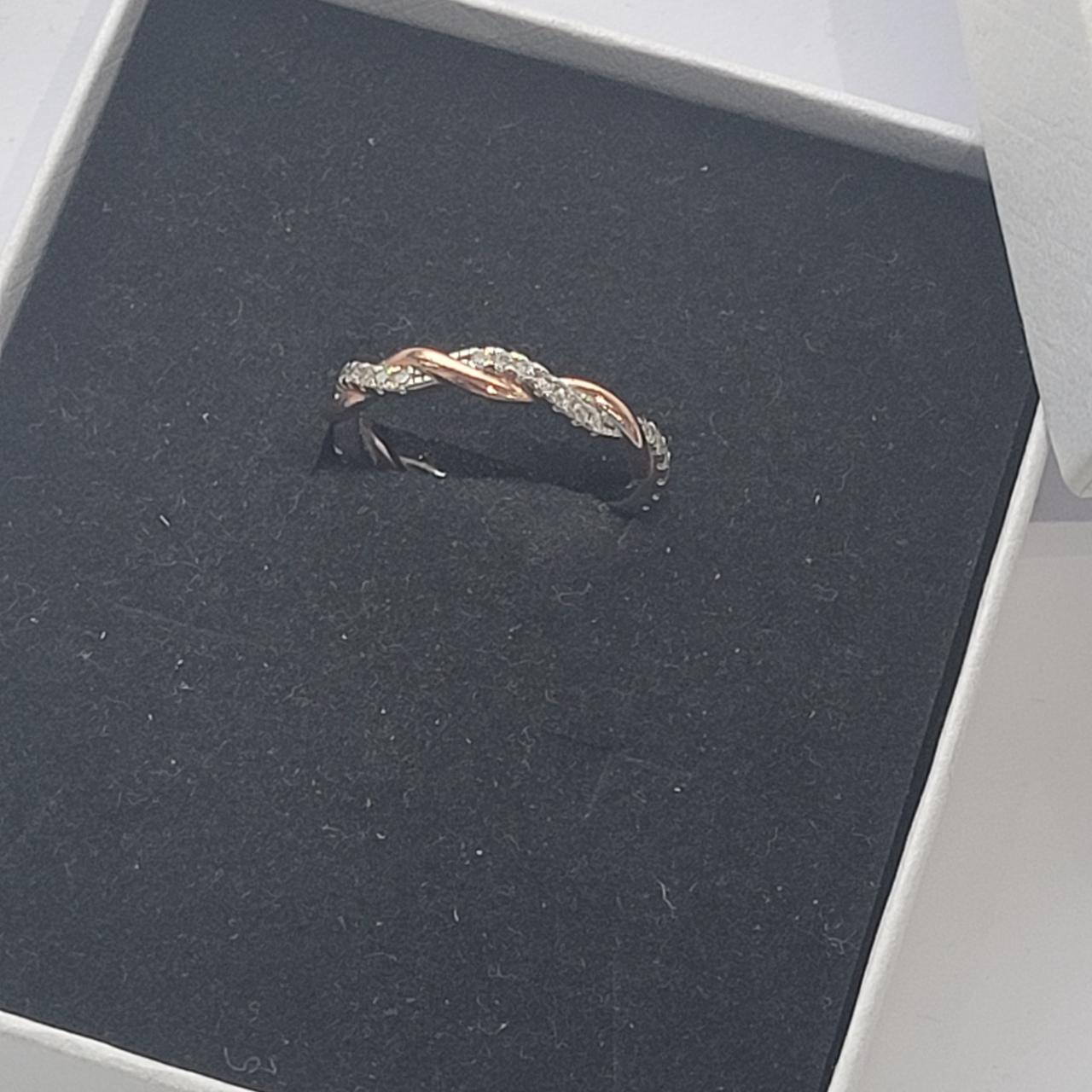 Stunning Silver Rope ring silver 925 and brass -... | Depop