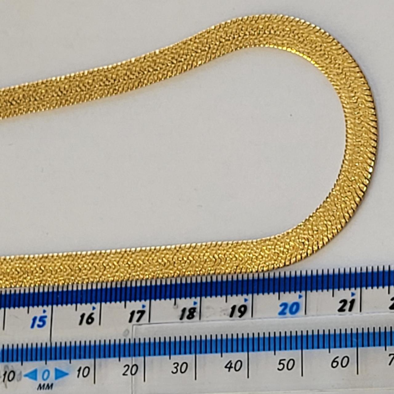 Vintage 9ct gold plated Napier flat snake stye zig... | Depop