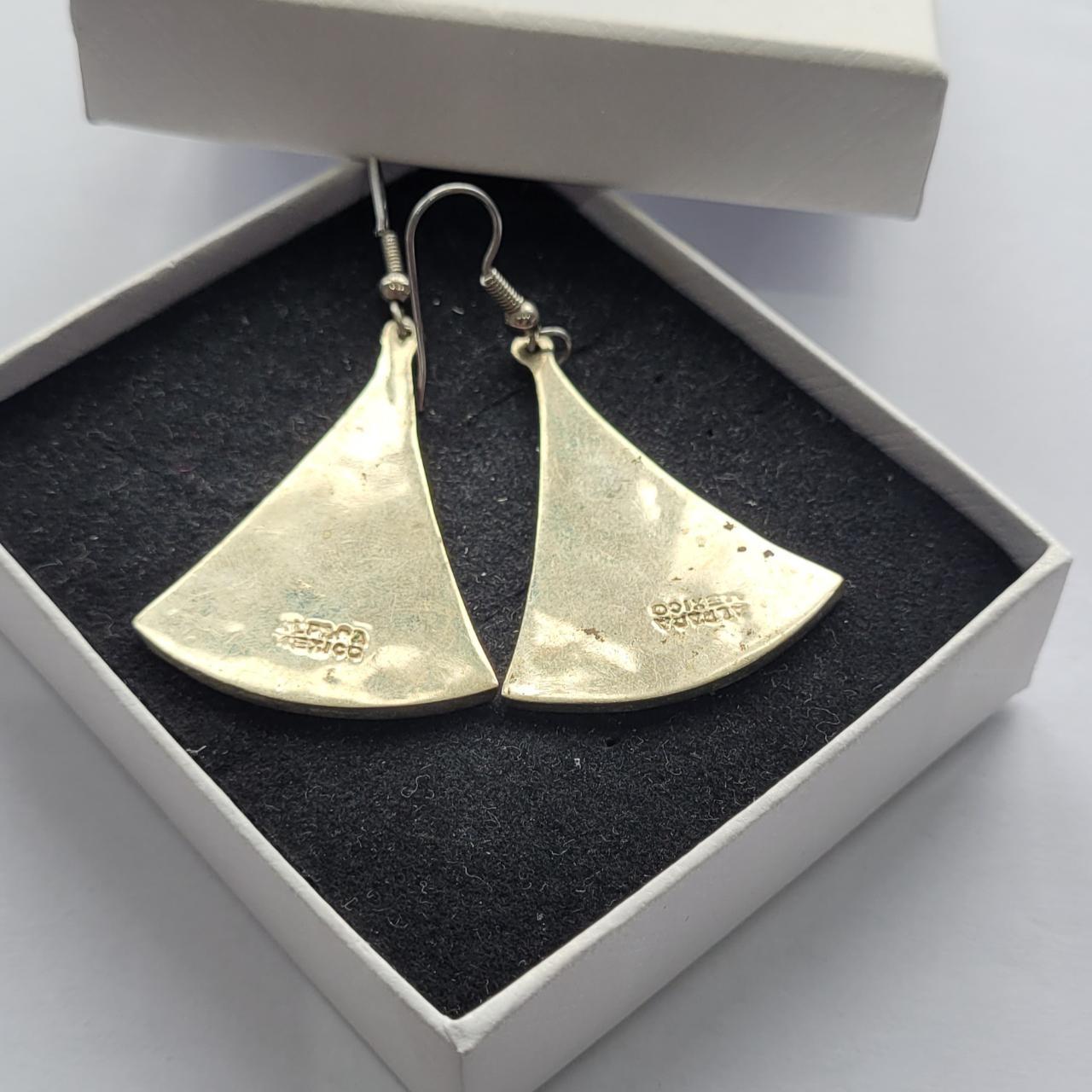 Stunning Alpaca Mexico silver drop dangle earrings -... - Depop