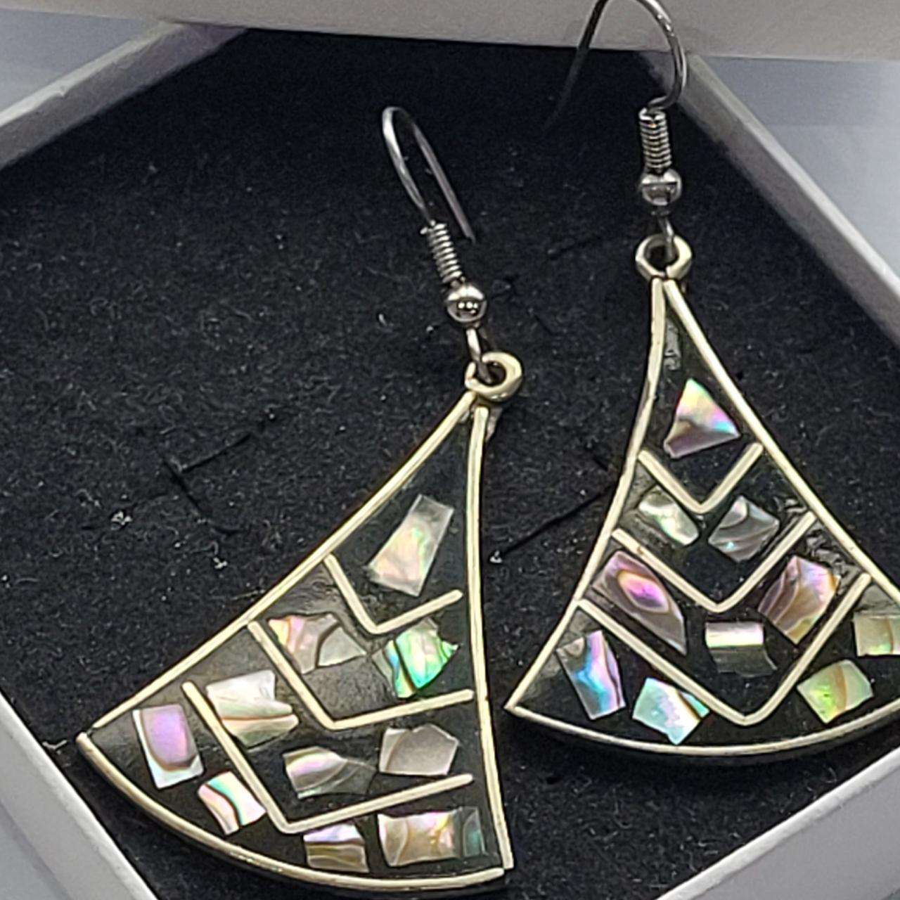 Stunning Alpaca Mexico silver drop dangle earrings -... - Depop