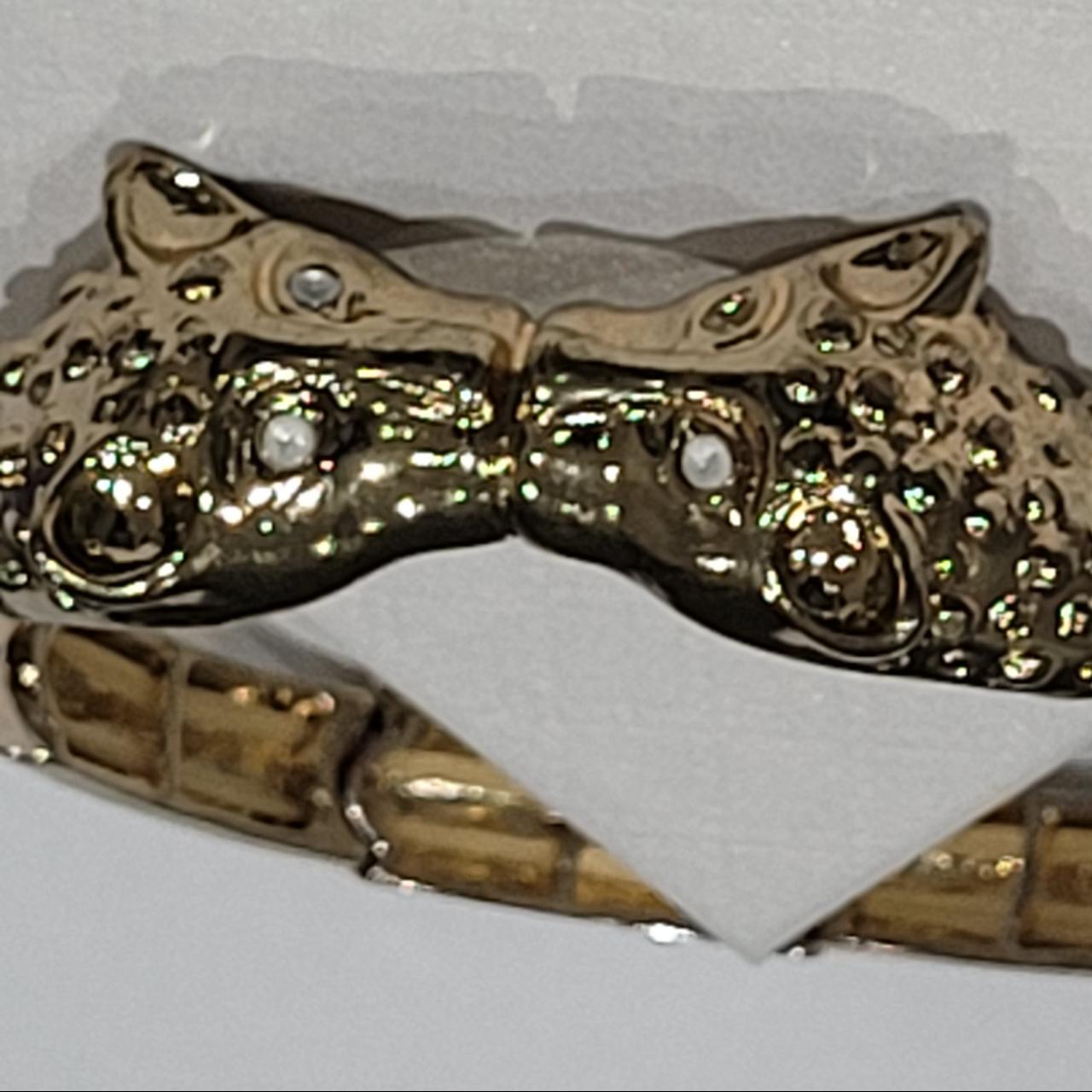 Very beautiful gold plated leopard head traceable... - Depop