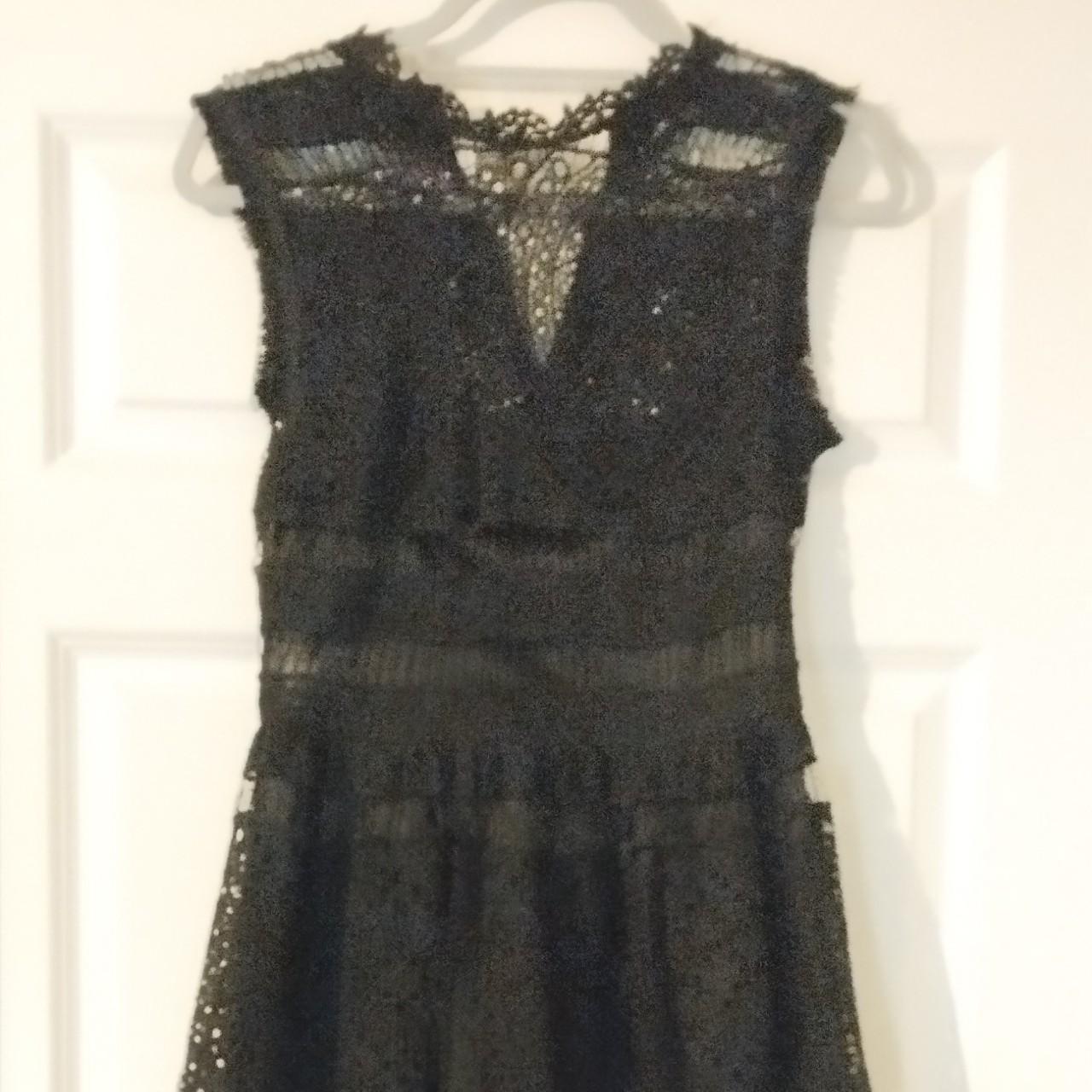 Boohoo black lace dress. Size 10 - Depop