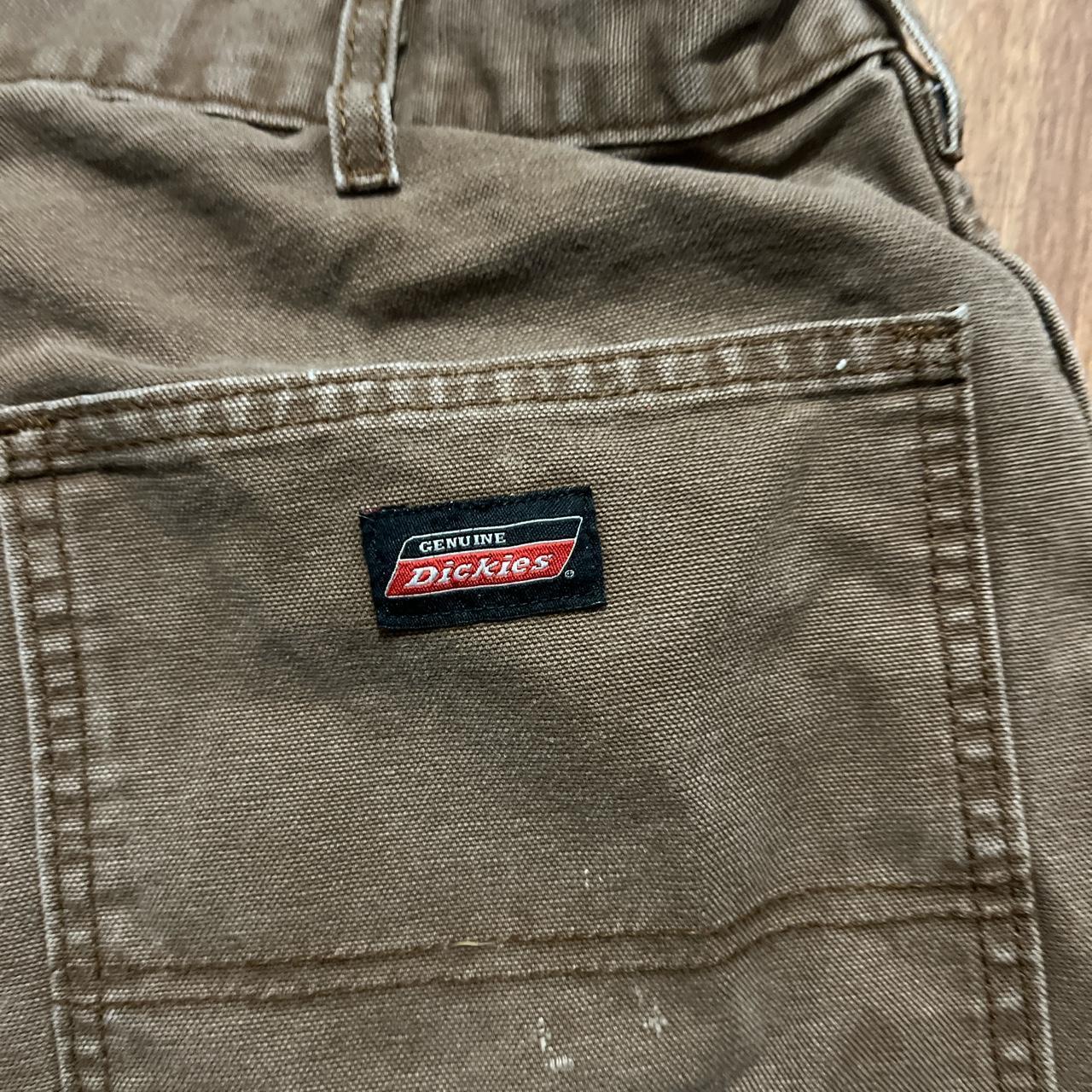 Vintage tag brown dickies size (34x30) - Depop