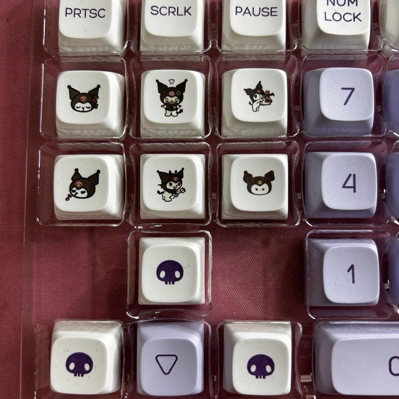 Kuromi Keyboard Caps Number Pad Only (Read... - Depop