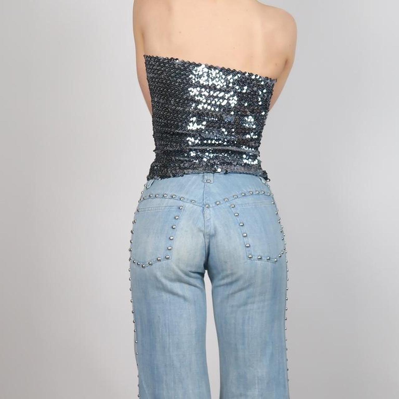 Late 1970s sequin tube top. These are so perfect for... - Depop