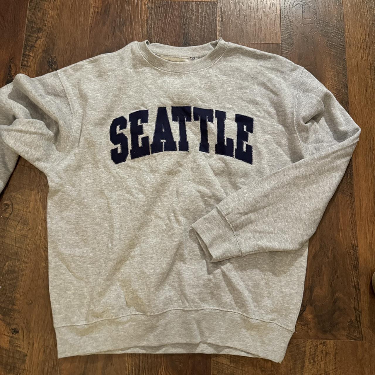 Grey Seattle crewneck sweatshirt #streetwear... - Depop