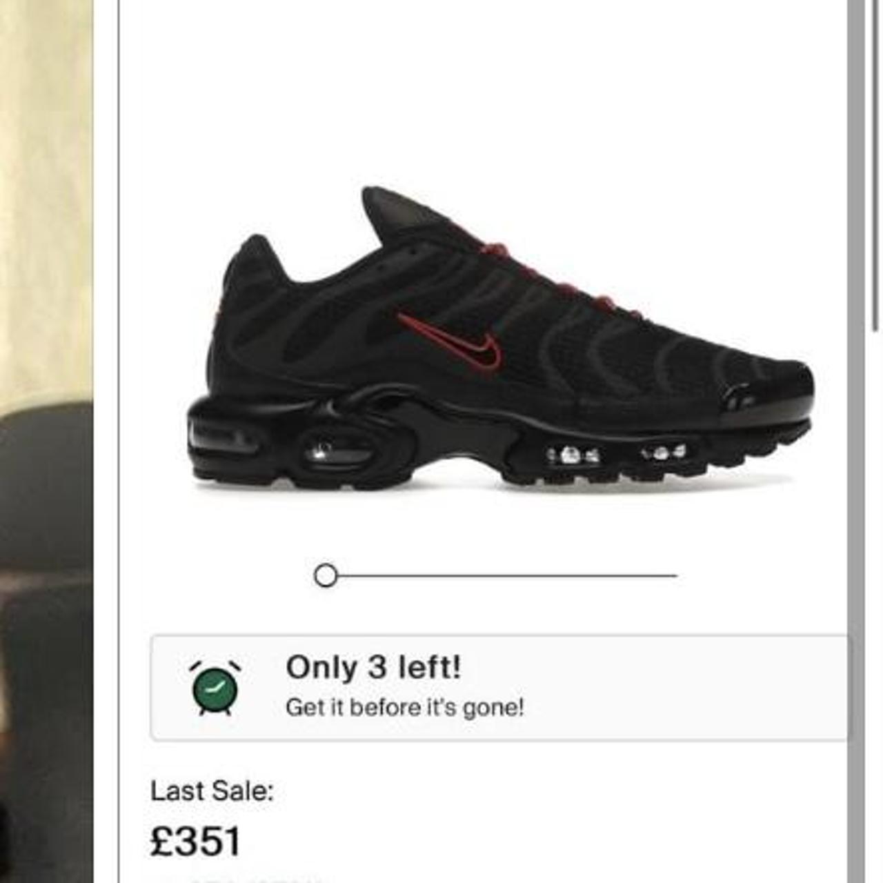 Nike Air max plus TN tuned university red and metal... - Depop