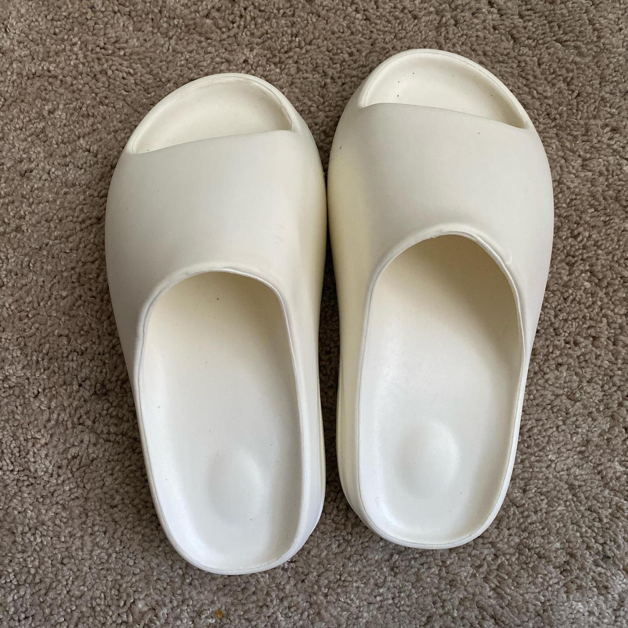 Cream slides “Yeezy dupes” DM BEFORE BUYING! dm for... - Depop