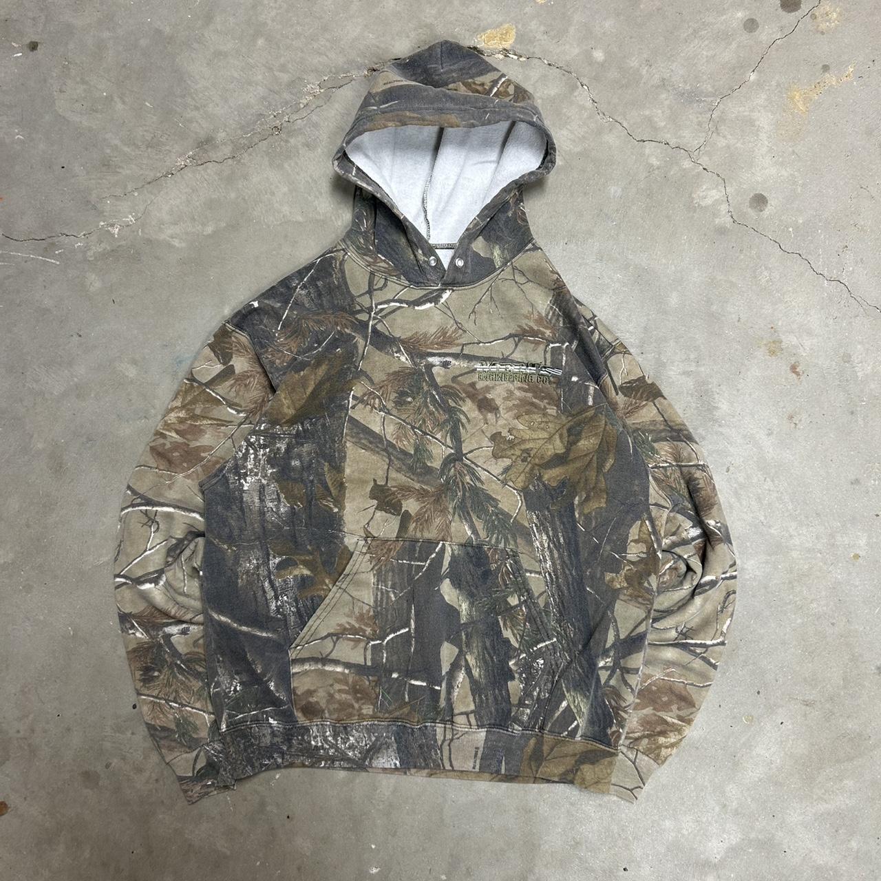 Vintage Camo Hoodie Realtree Faded Boxy fit Tagged L | Depop