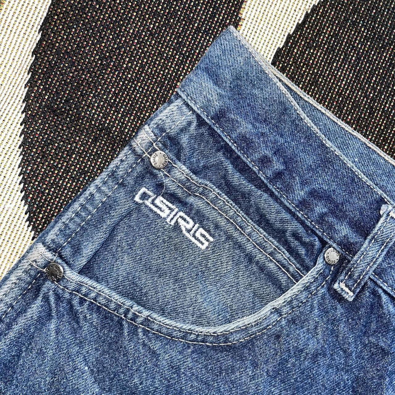 OSIRIS VINTAGE EMBROIDERED BAGGY JEANS Dope late... - Depop