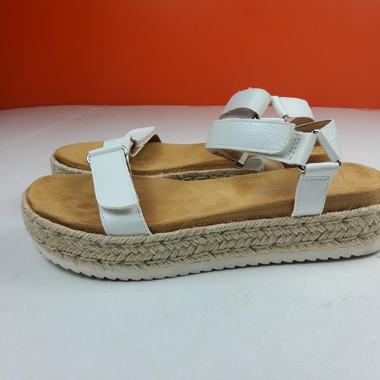 Sun Stone Women Wedge Ankle Strap Open Toe Sandal... - Depop