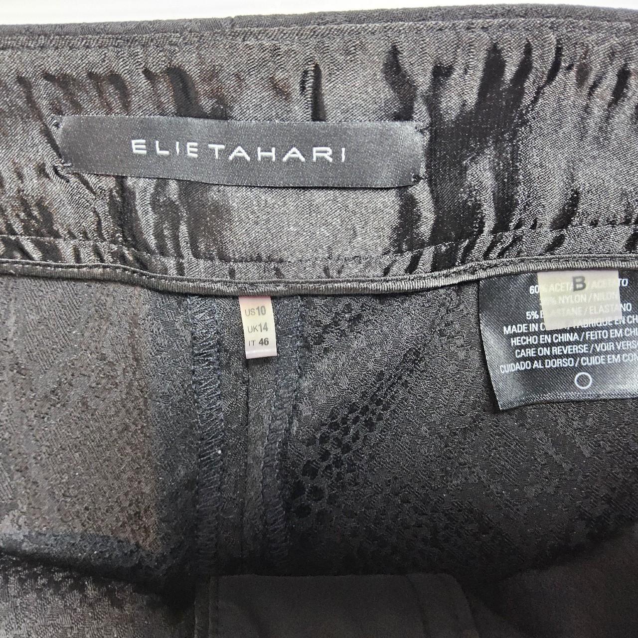 Ellie Tahari Women Snake pattern Black Dress Slack... - Depop