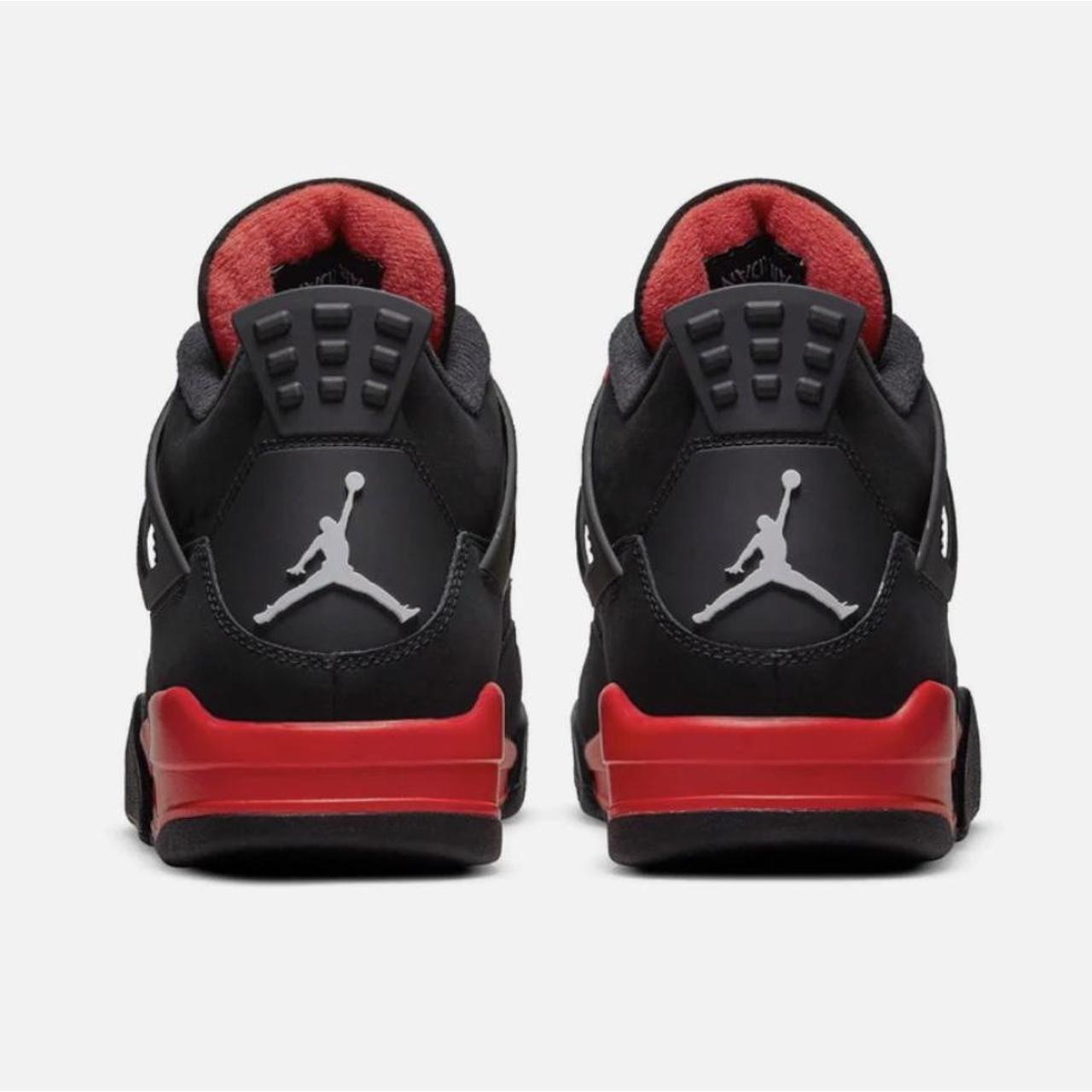 Jordan Men's Red and Black Trainers | Depop