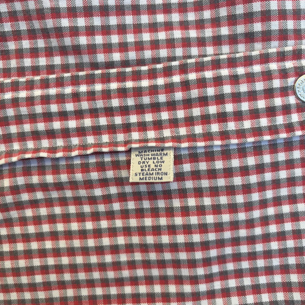 red plaid western polo ralph lauren... - Depop