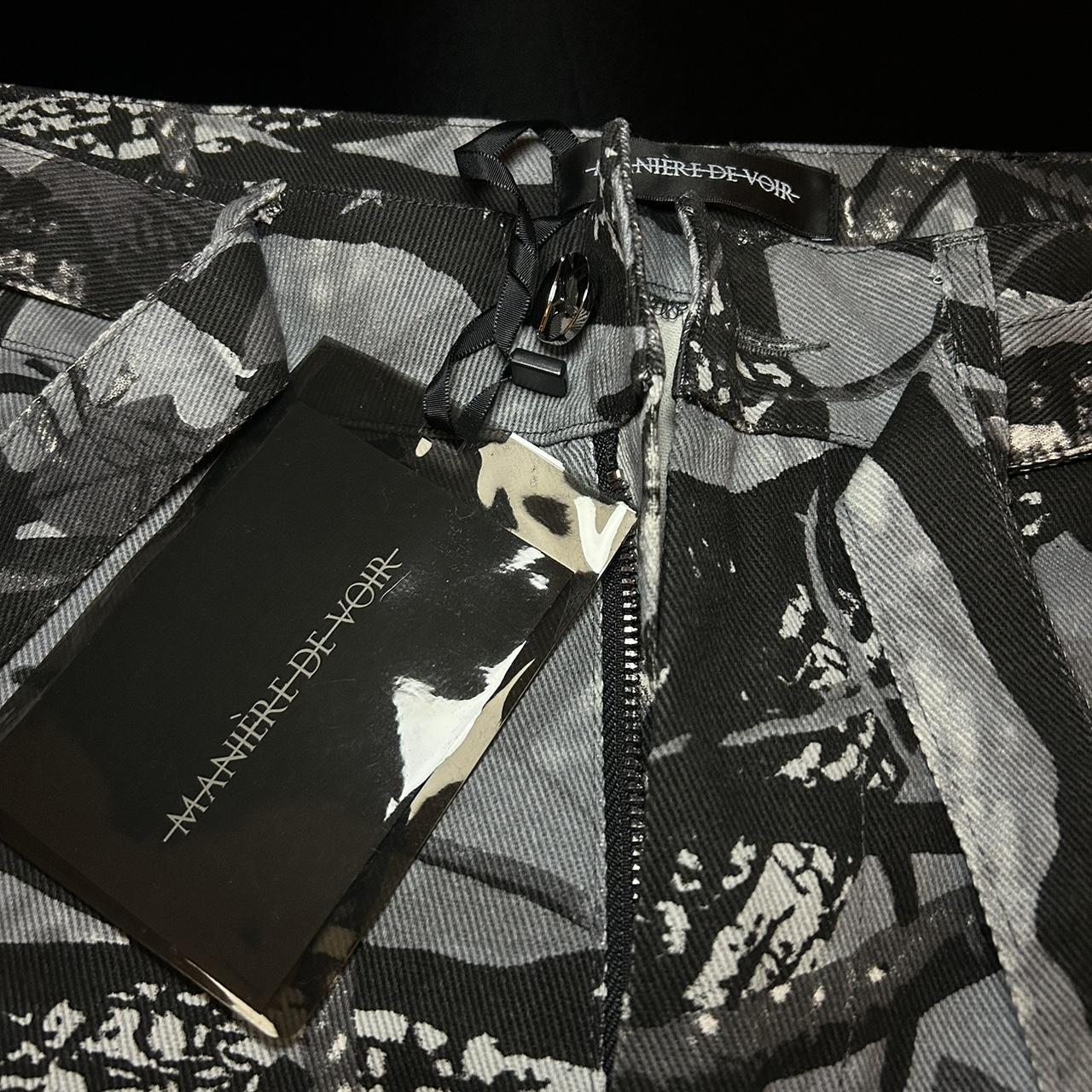 MANIERE DE VOIRE- brand new Distressed Camo Cargo... - Depop