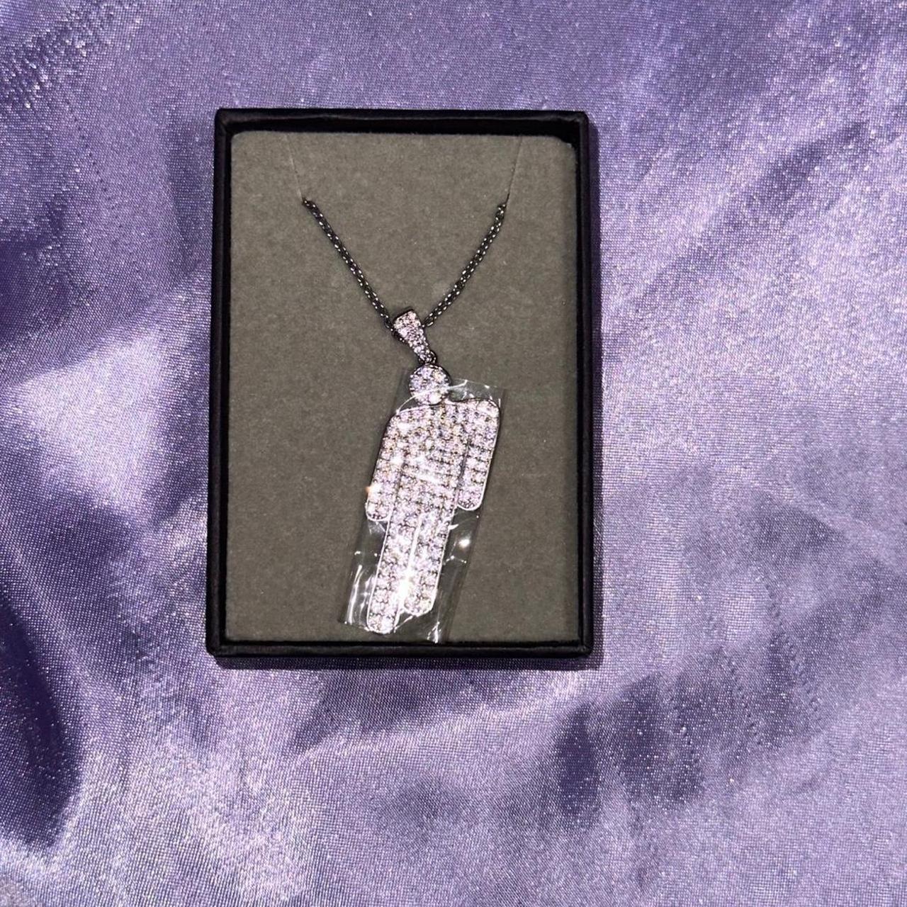 Original Billie Eilish Silver Rhinestone Blohsh... | Depop