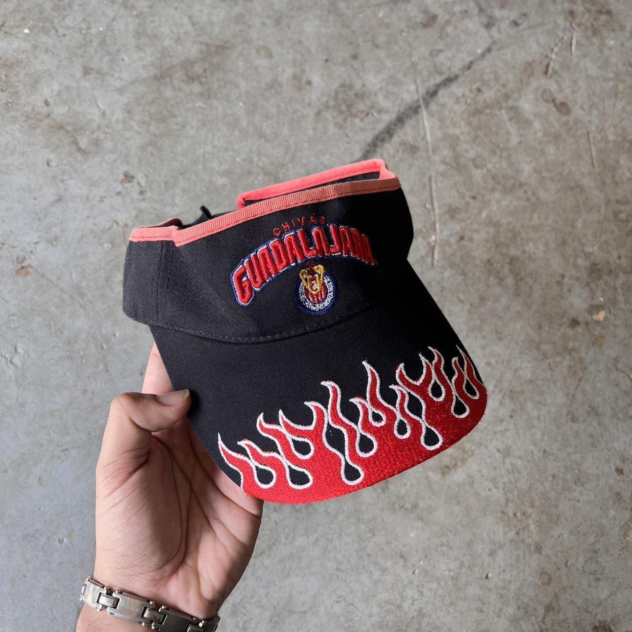 Chivas Guadalajara Mexico black and red visor cap... | Depop