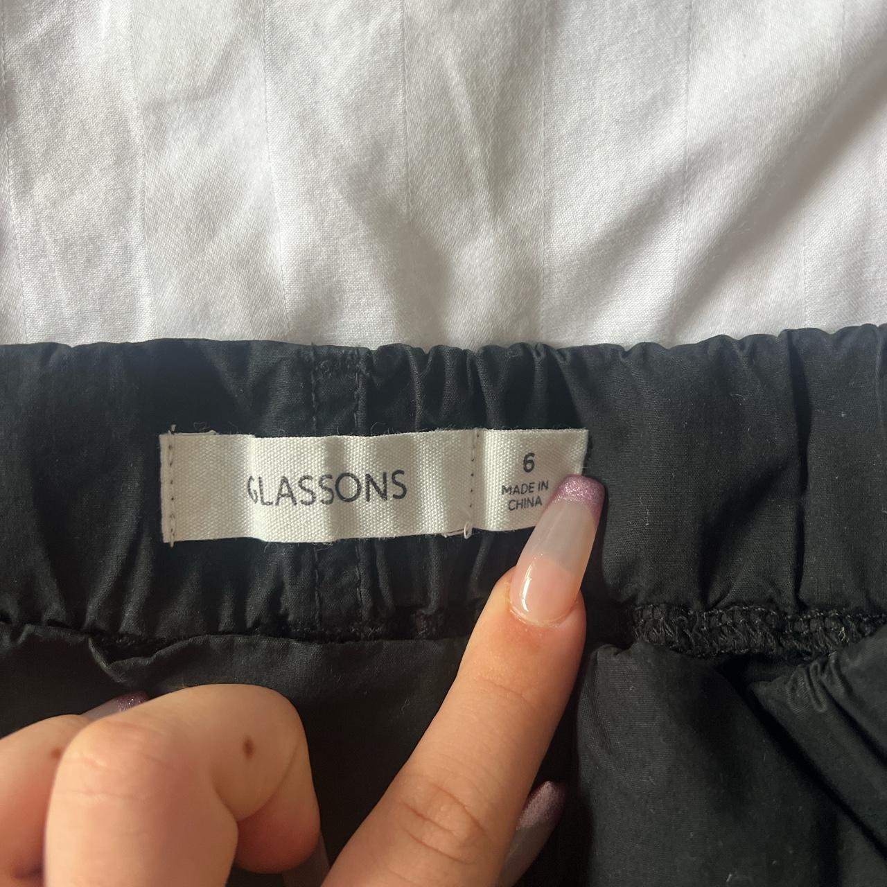 black glassons cargo skirt worn once perfect... - Depop