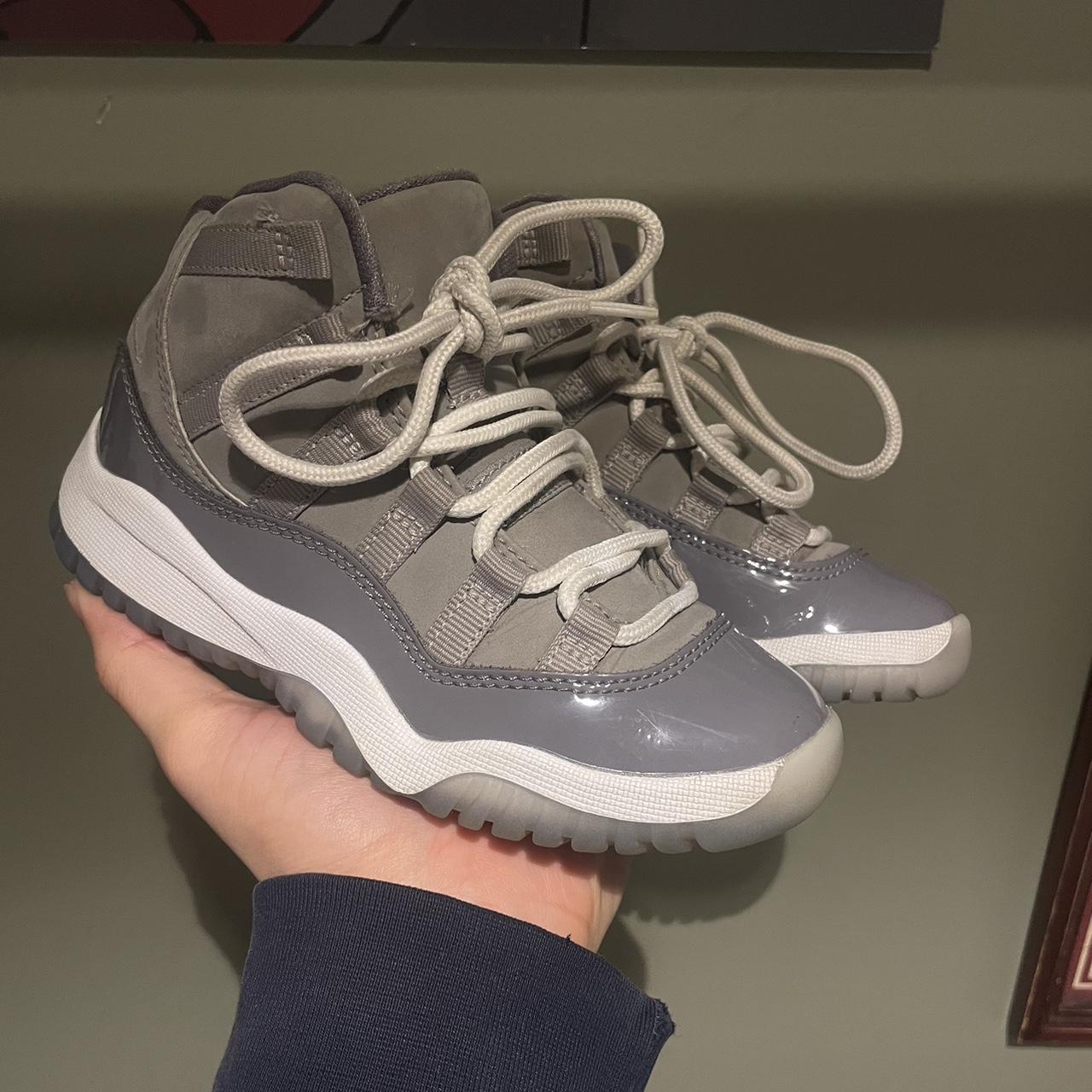 Kids size 11c Air Jordan 11’s cool grey. Preowned... | Depop