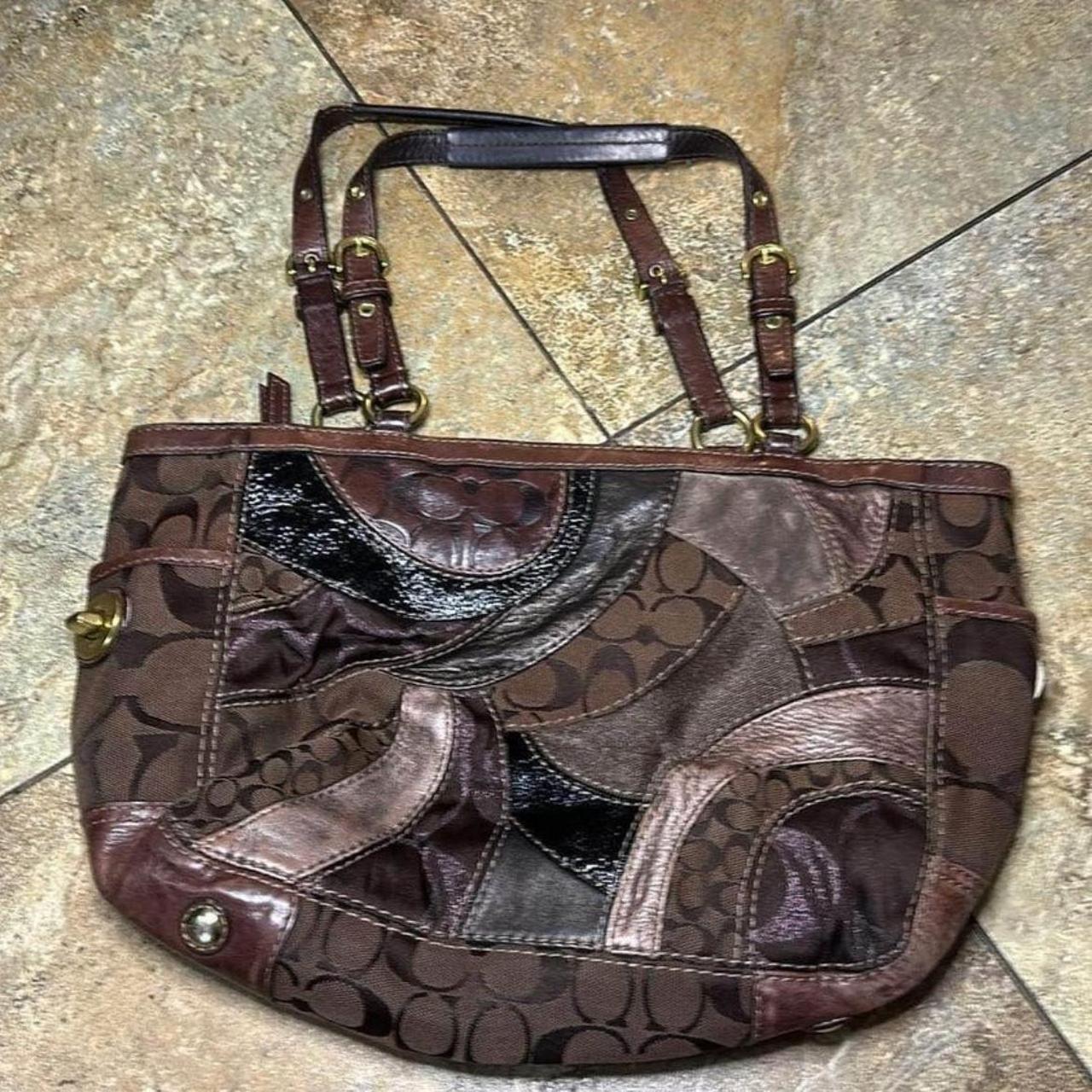 Brown Coach purse #coach#purse#y2k#2000s#vintagecoach - Depop