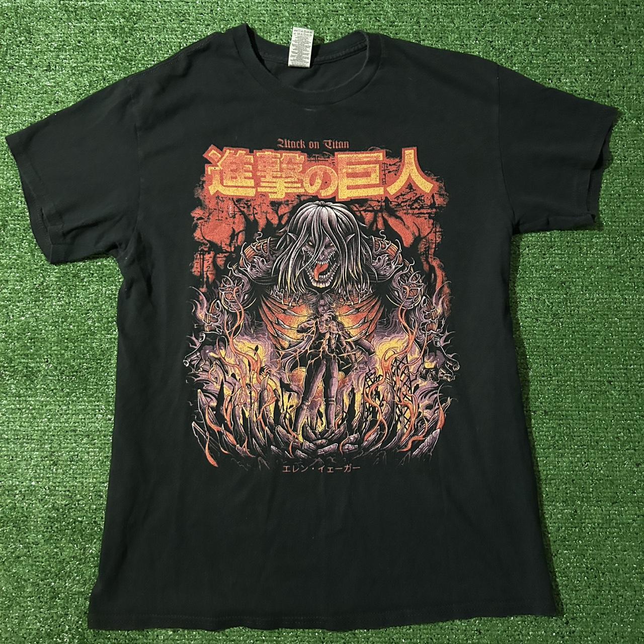 Attack on Titan sick tee. Size m true to size. | Depop