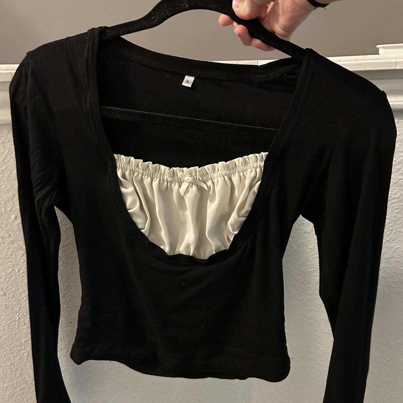 super cute y2k coquette long sleeve top love the... - Depop