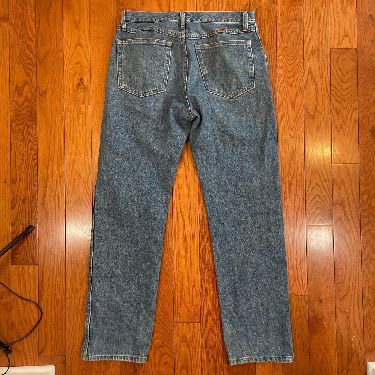 Rustler Blue Denim Straight Leg Jeans Size... - Depop