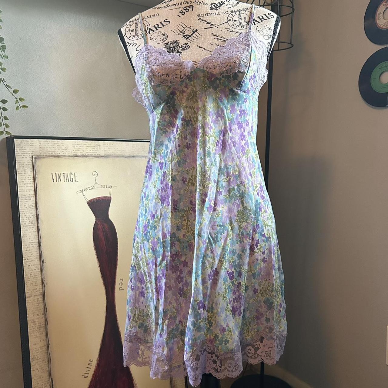 Victorias Secret Slip Dress Gorgeous Floral Pattern... - Depop
