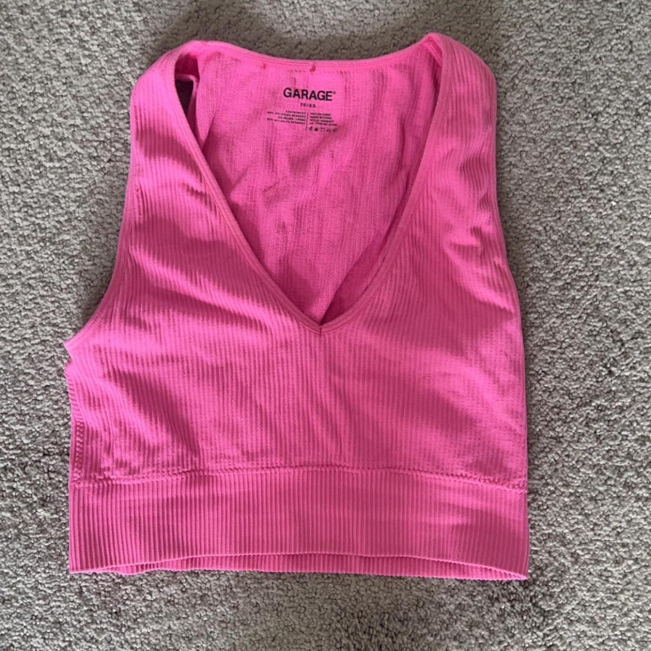 Pink garage top Xs but can fit a small too - Depop