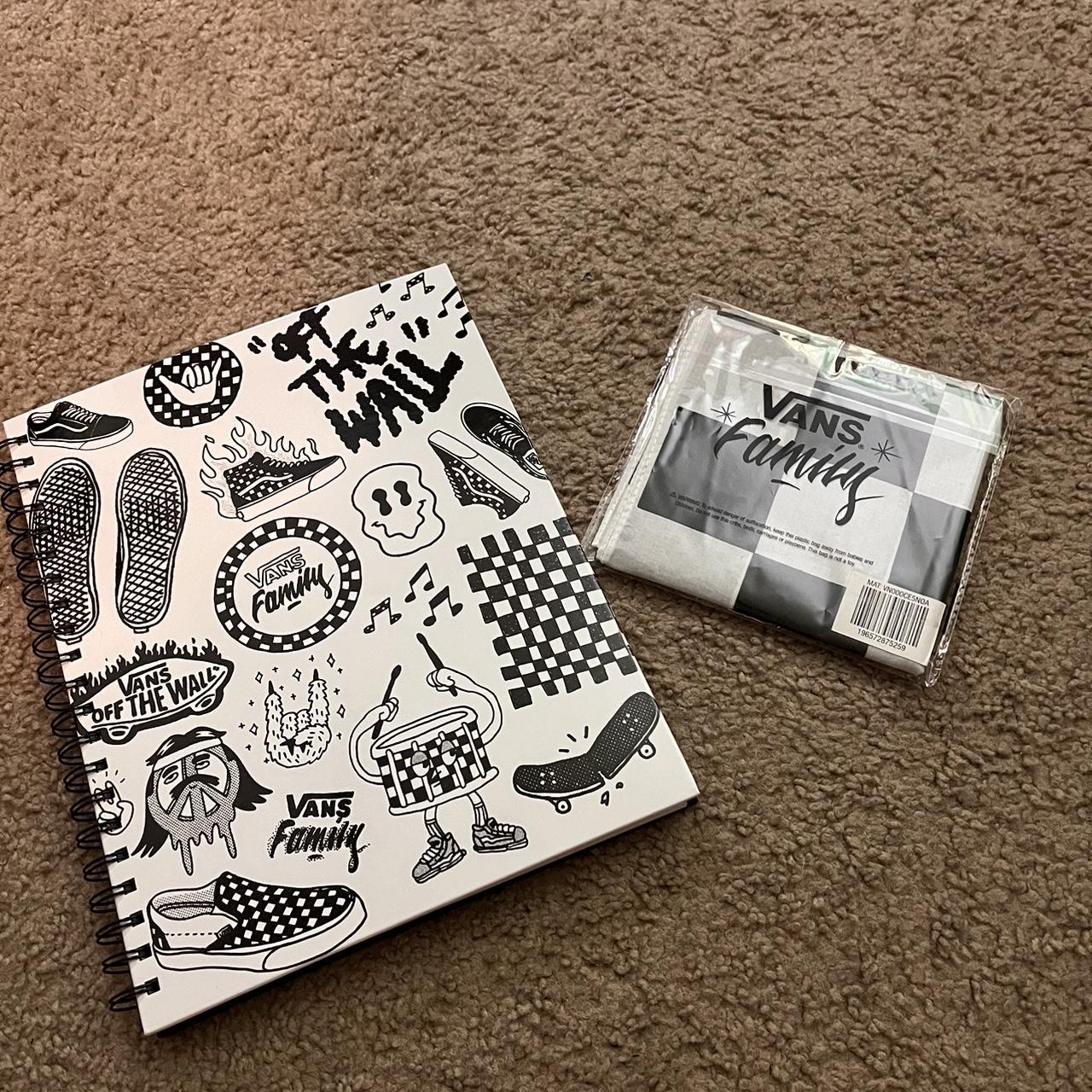Brand new Vans notebook and bandana - Depop