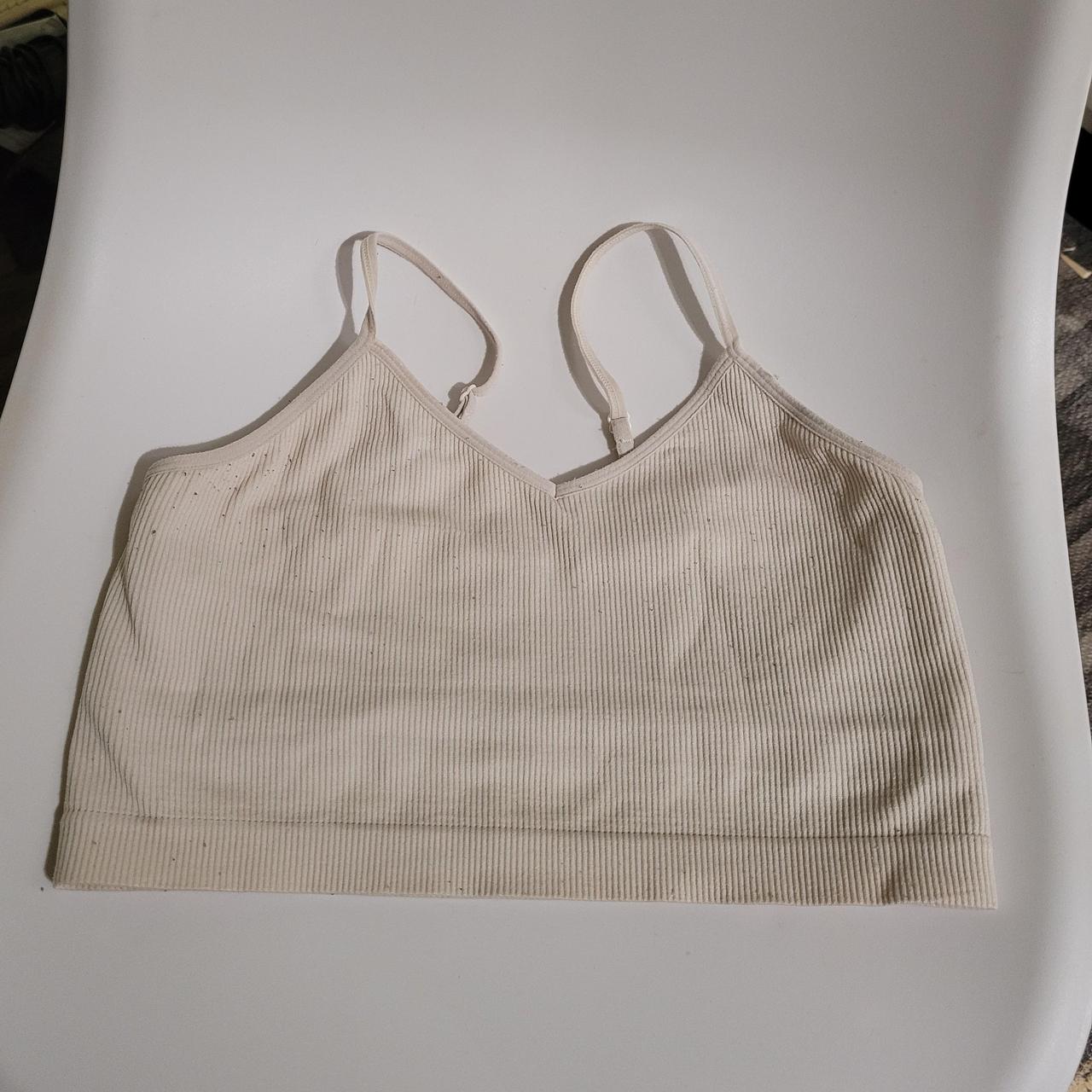 pale yellow primark seamless cami top worn a fair... - Depop