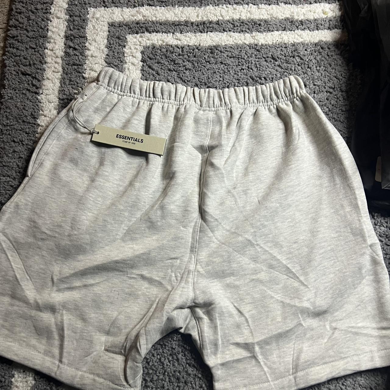 Light Oatmeal Essentials Shorts | Depop