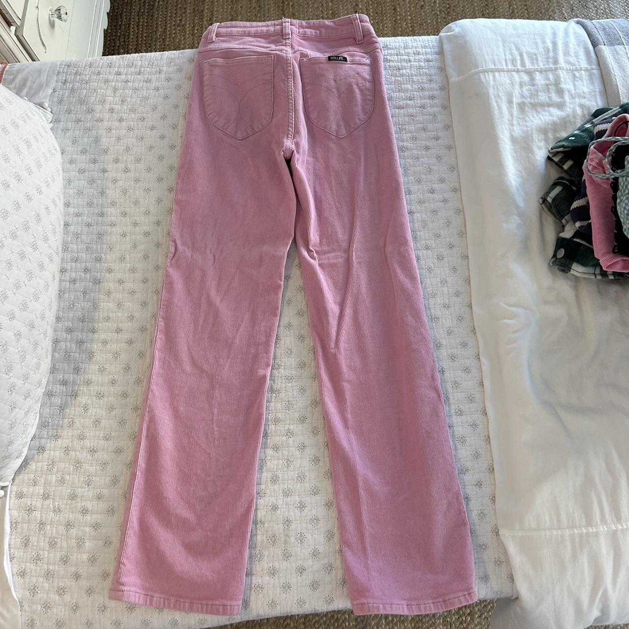 Rollas corduroy pink flare pants #pink #rollas #vday - Depop