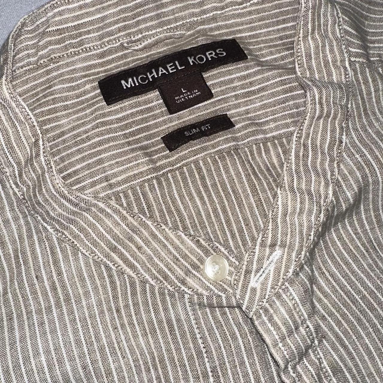 Men’s Micheal Kors Button down Linen and cotton blend | Depop