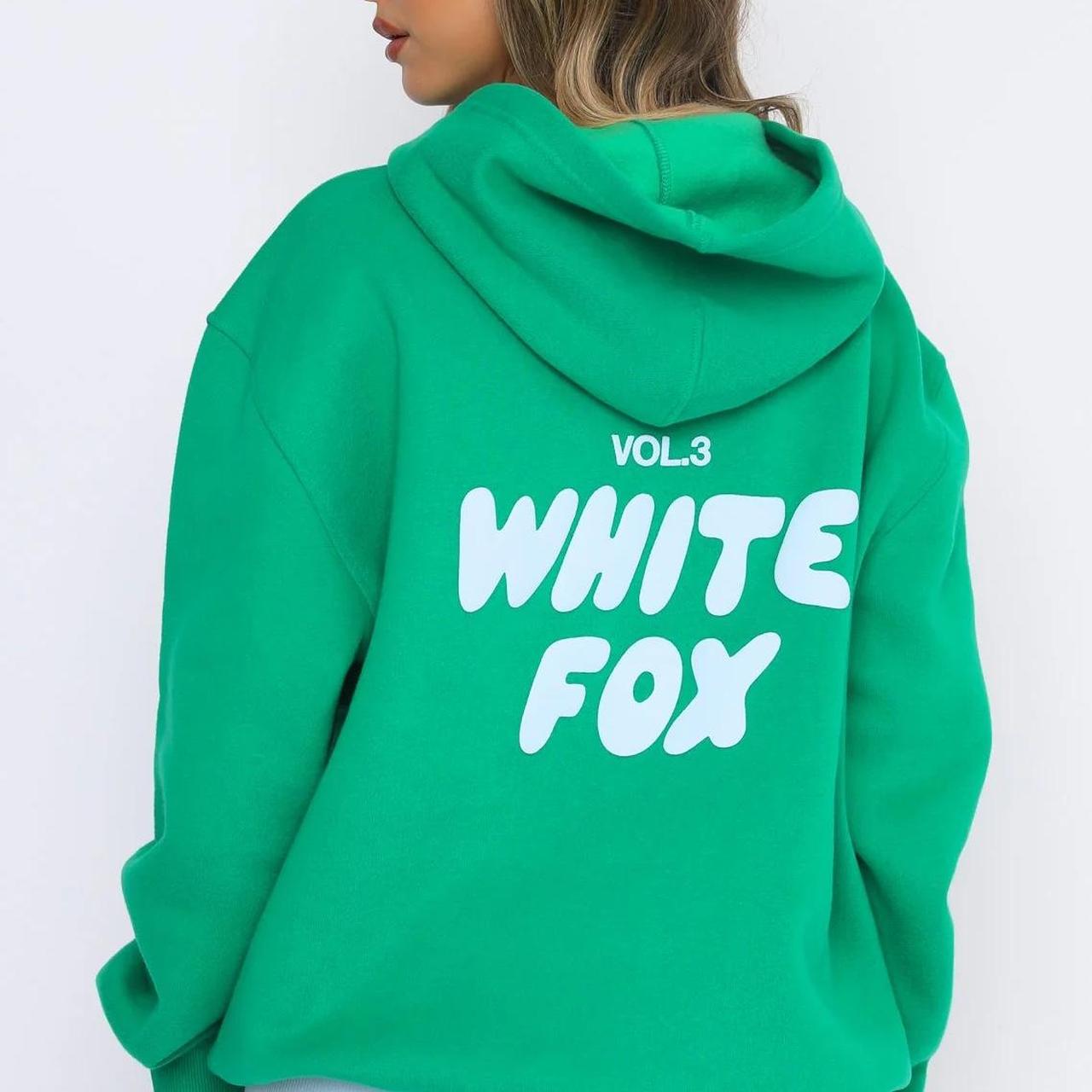 Green and baby Blue White Fox hoodie. So comfy, no... - Depop