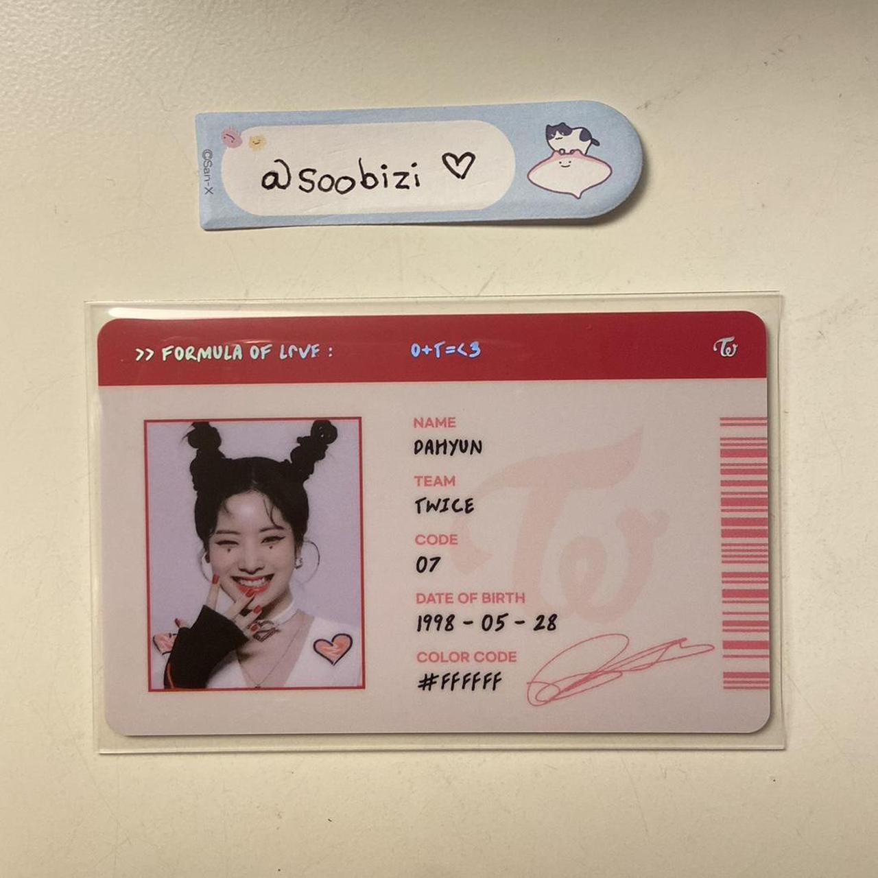 daehyun twice formula of love id card photocard ☃️ 💌... - Depop