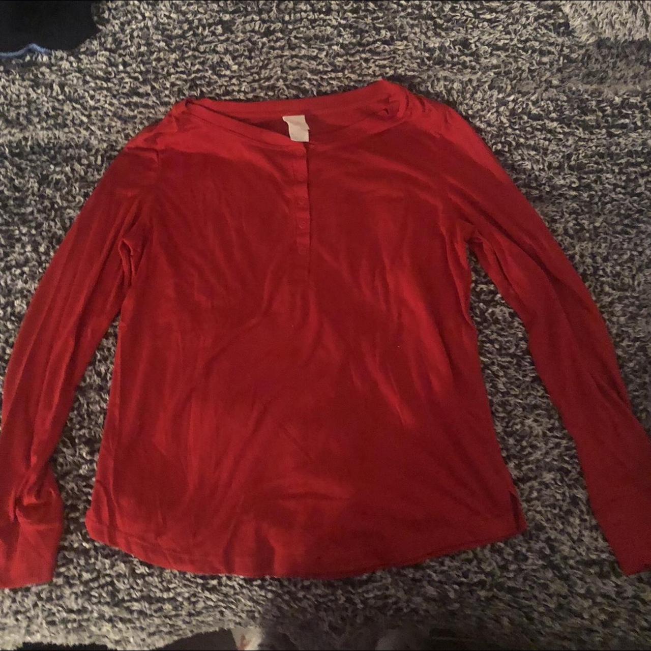 Red pj top - from target but tagged for exposure... - Depop