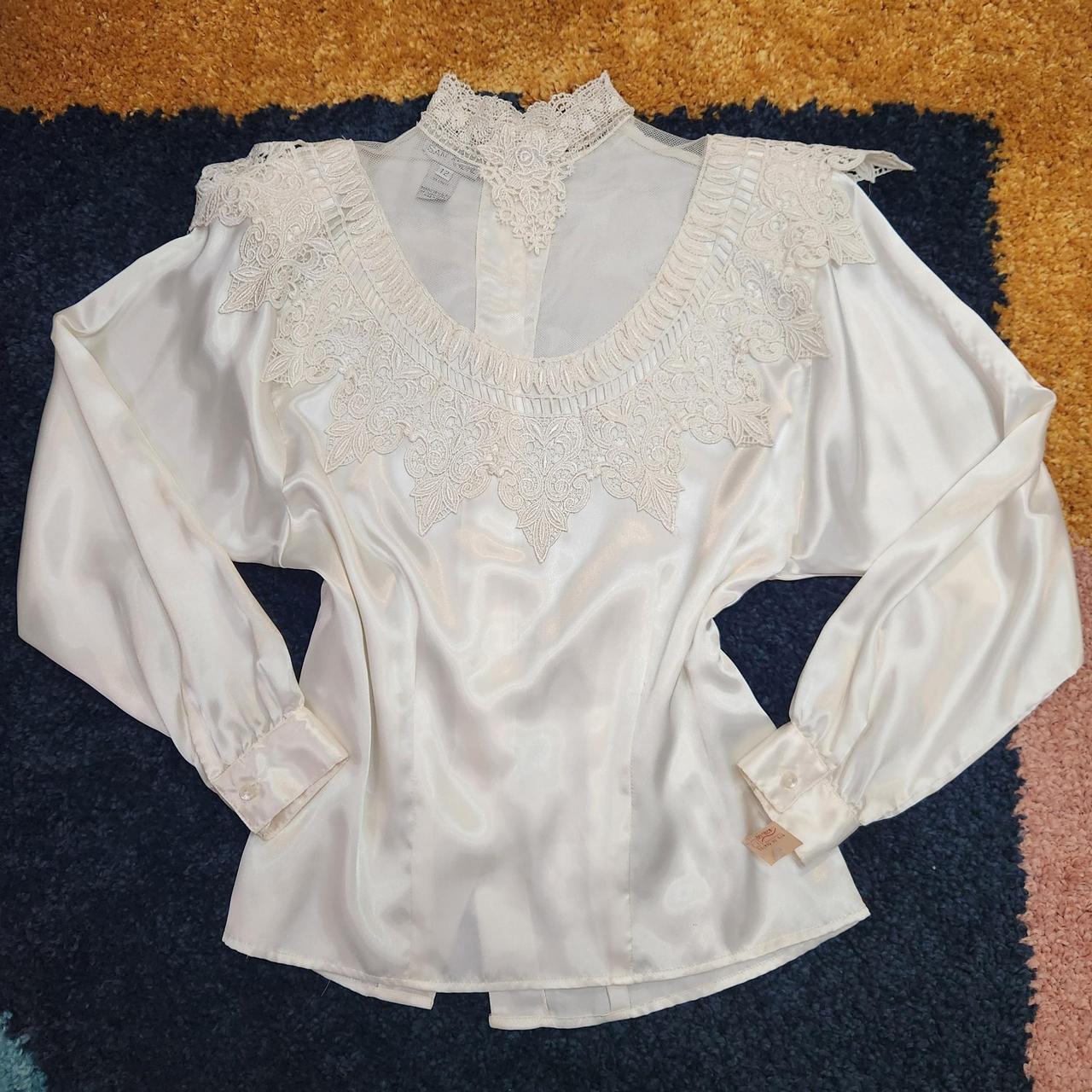 NWT Sonya Ratay for San Andre Vintage 80s Victorian... | Depop