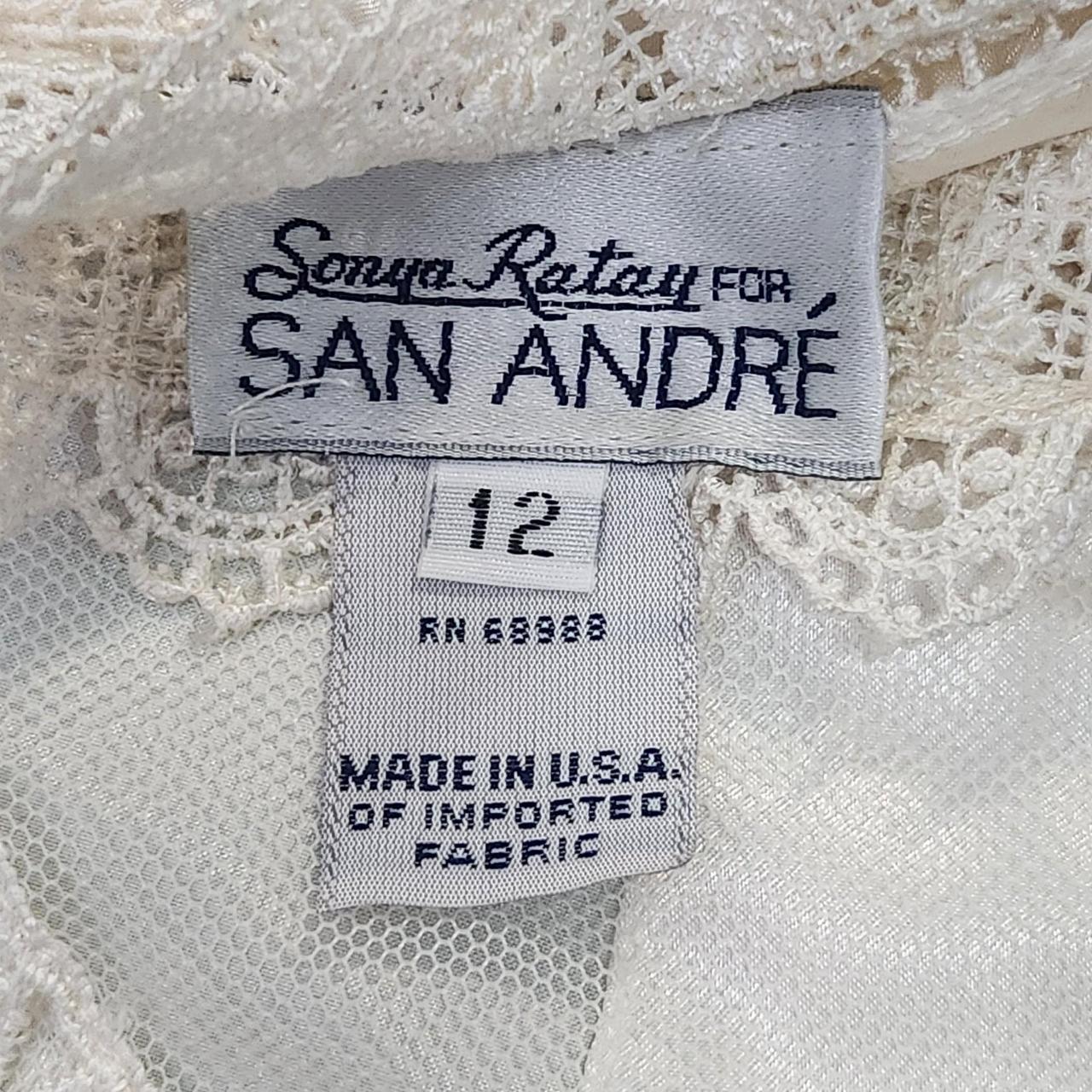 NWT Sonya Ratay for San Andre Vintage 80s Victorian... | Depop