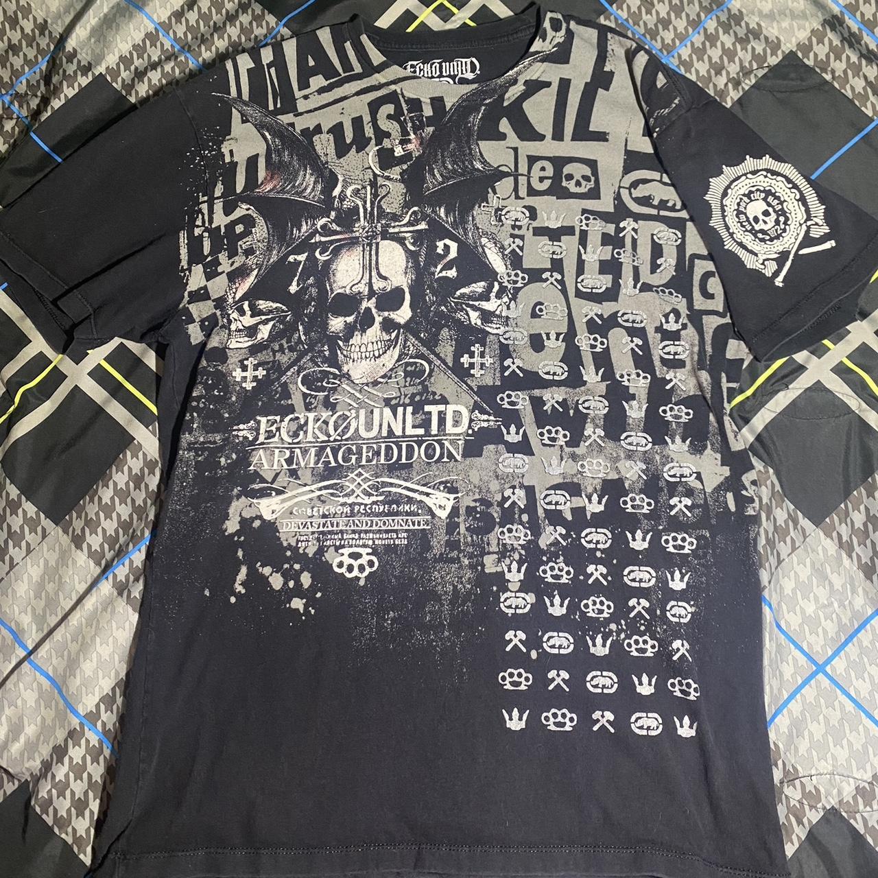 ECKO UNLTD Armageddon T shirt😎😎☠️ #jersey shore... - Depop