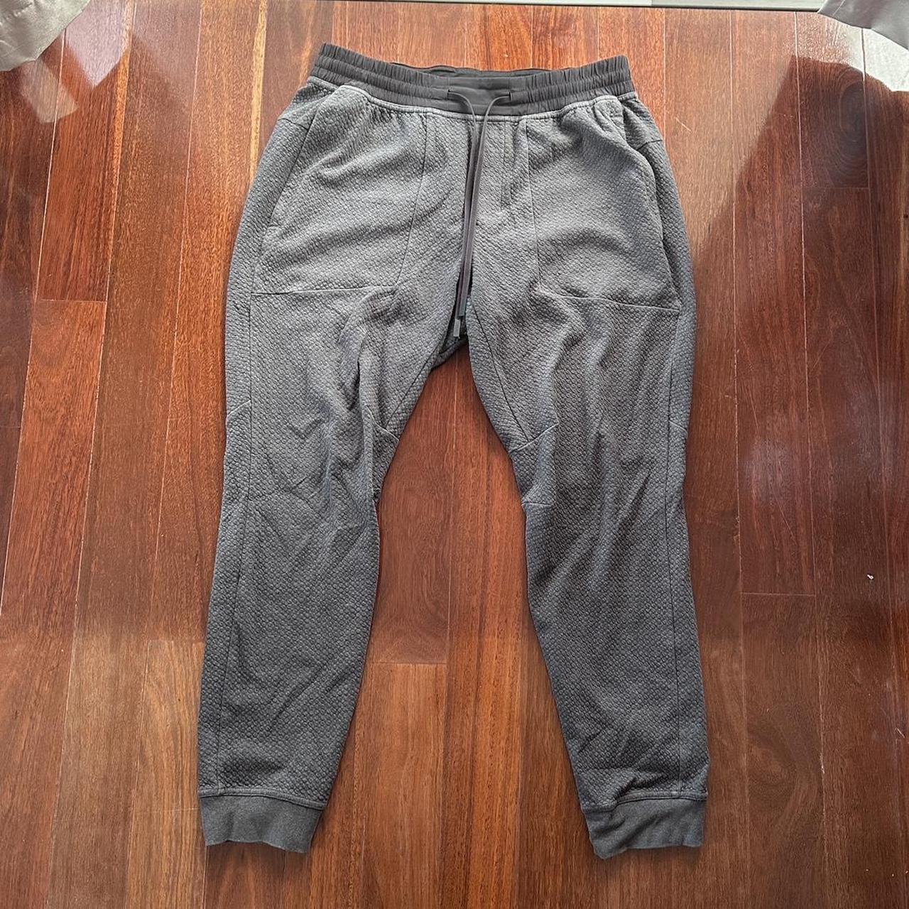 Lululemon waffle knit slim fit trackies Size L... | Depop
