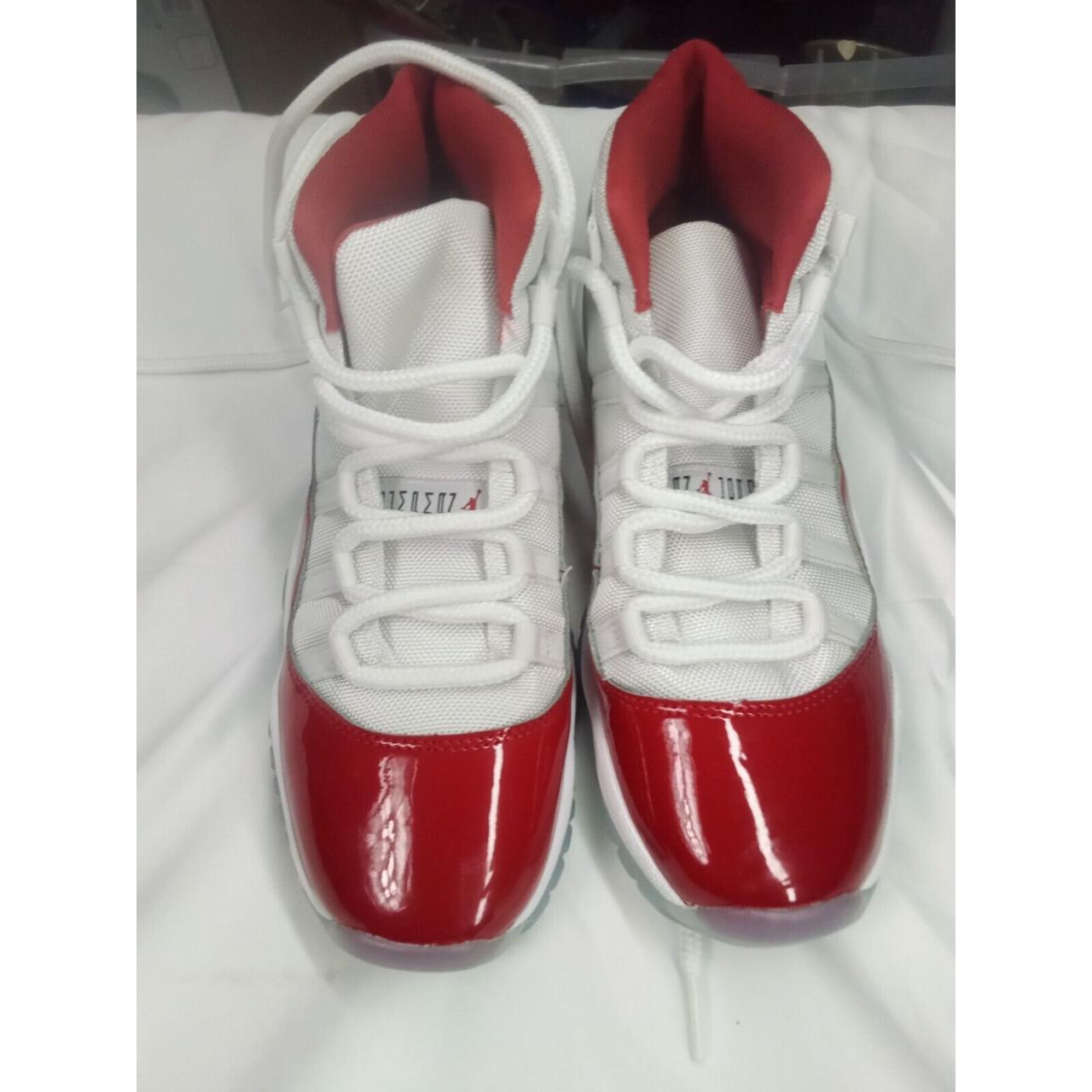 Nike Air Jordan 11 Retro Cherry Red White Mid... - Depop