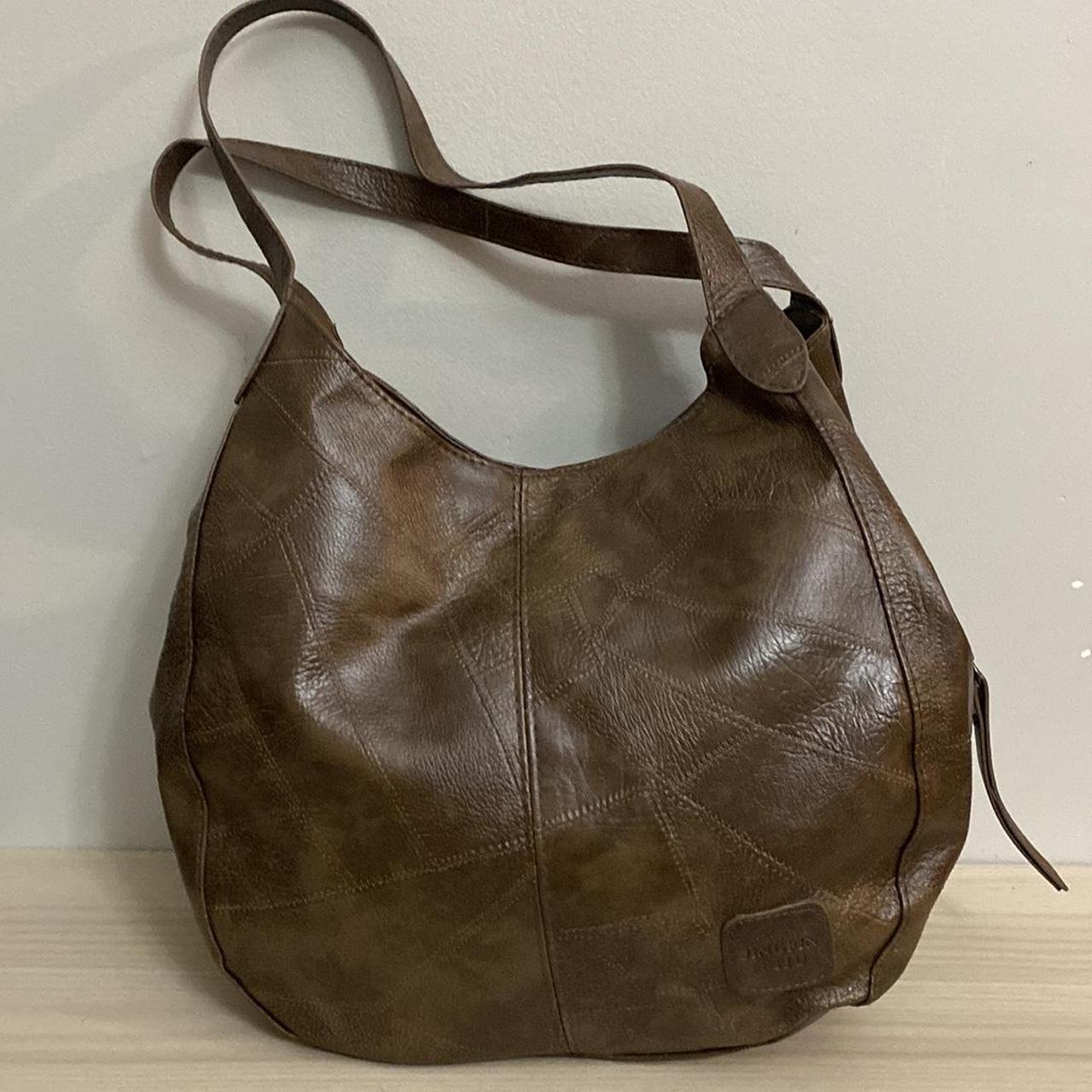 JIngpin Piju brown womens faux leather corean purse... - Depop