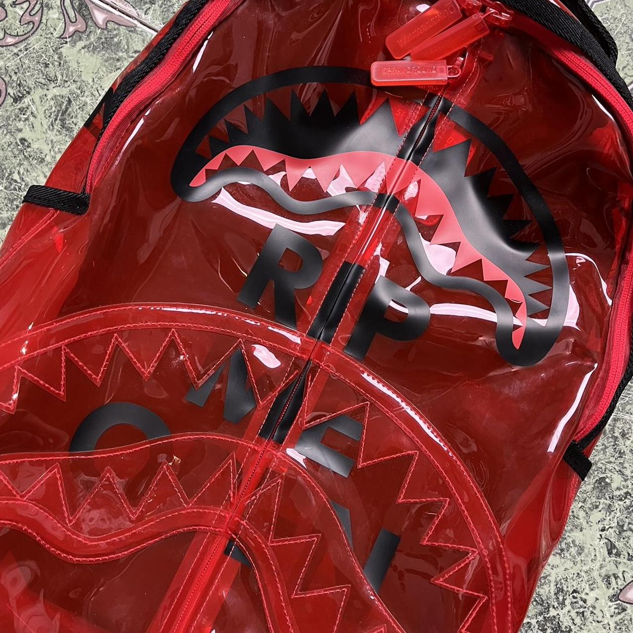 Sprayground Shark Rip Me Open Clear See Through... - Depop