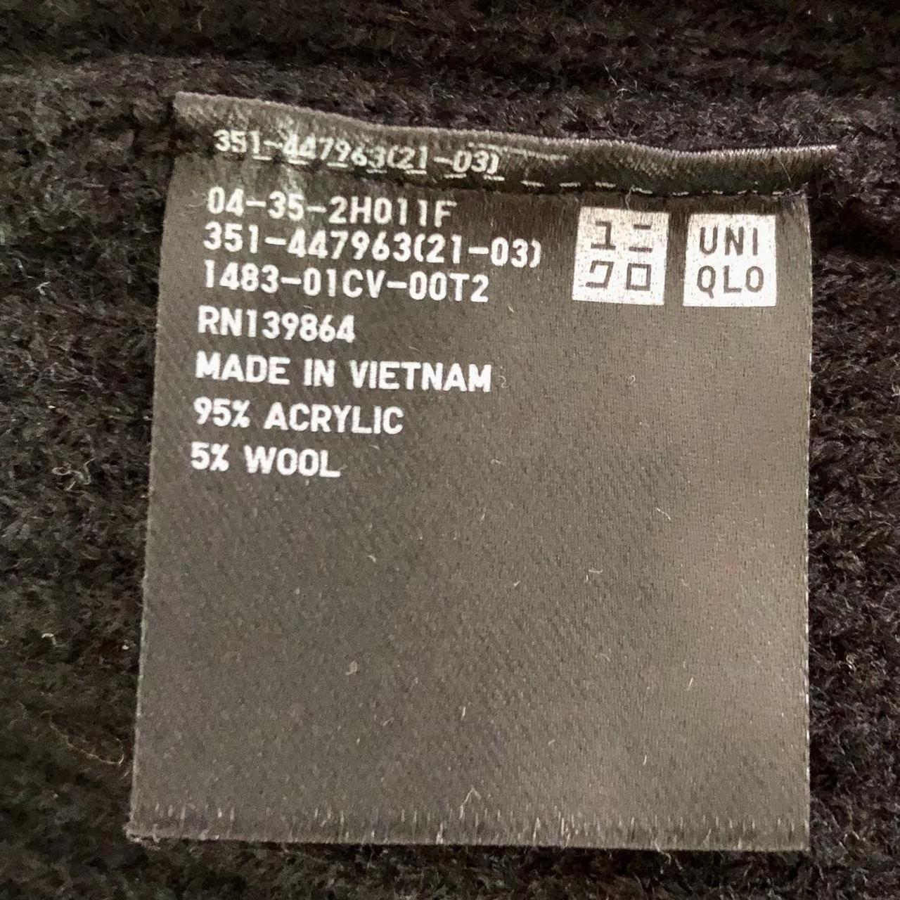 Uniqlo Men's Washable Mock Neck Long Sleeve Sweater... - Depop