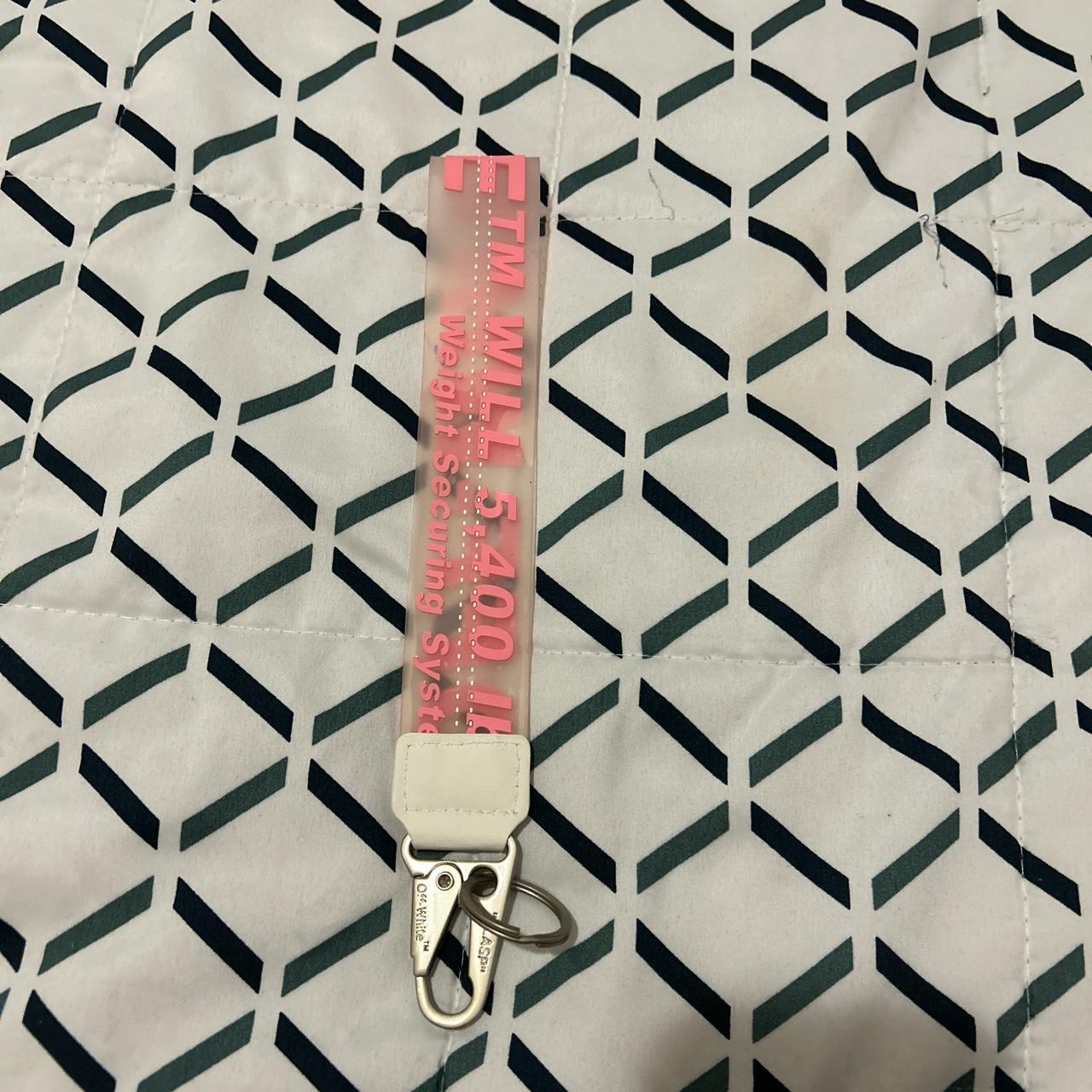 Off white key chain 🩷🤍 - Depop