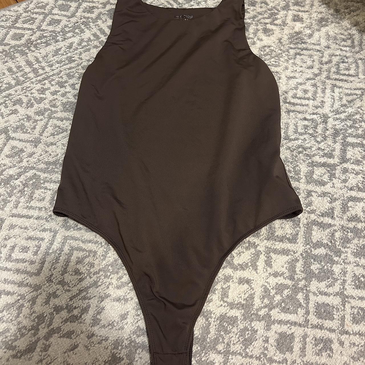 Brown skims type contour bodysuit - Depop