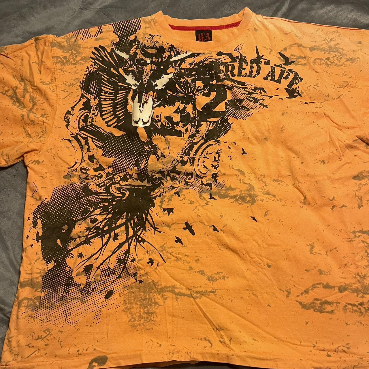 RED APE GRAPHIC T 🧡 SIZE 5XL #skater #grunge #emo... - Depop