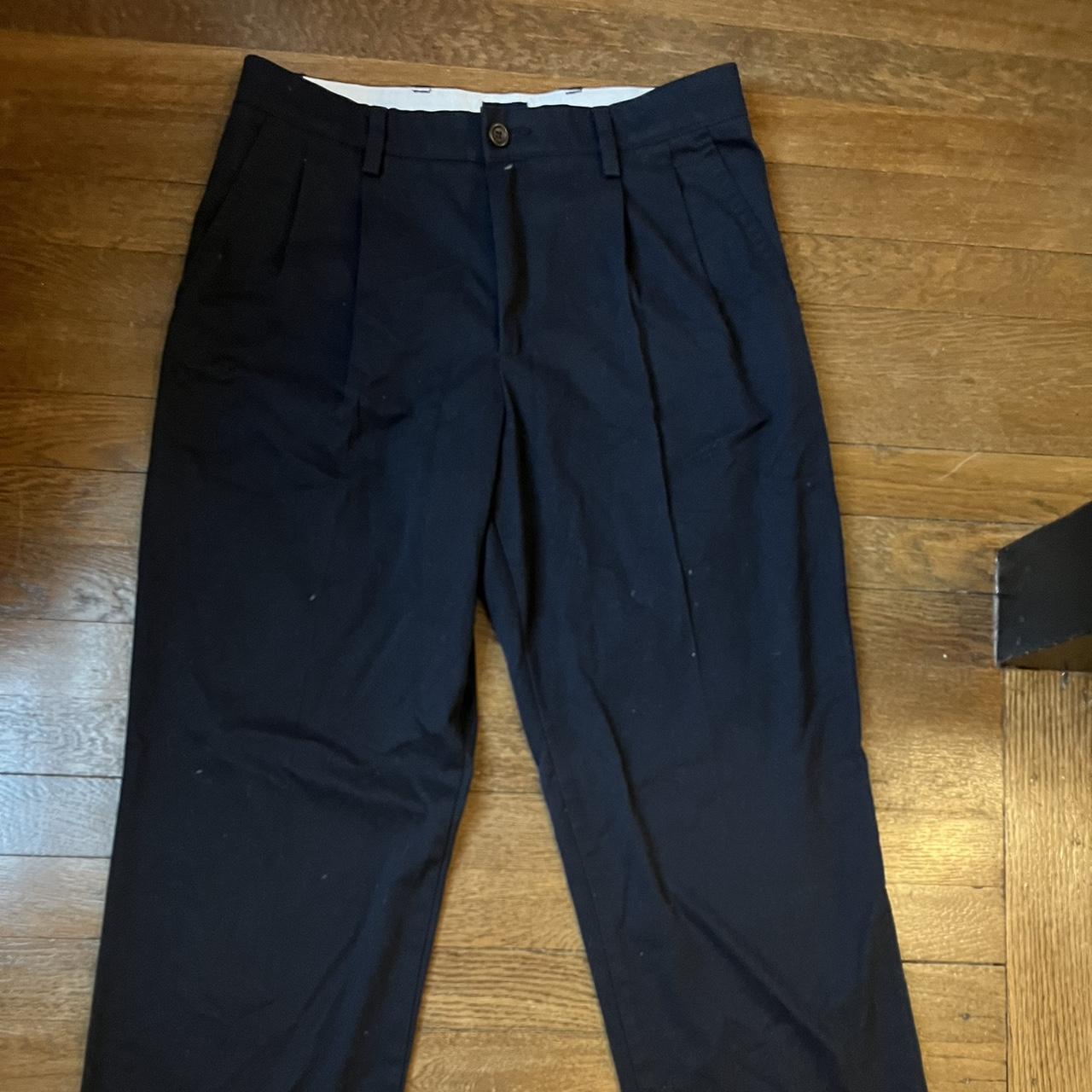 Men’s Dockers classic fit slacks in navy blue,... - Depop